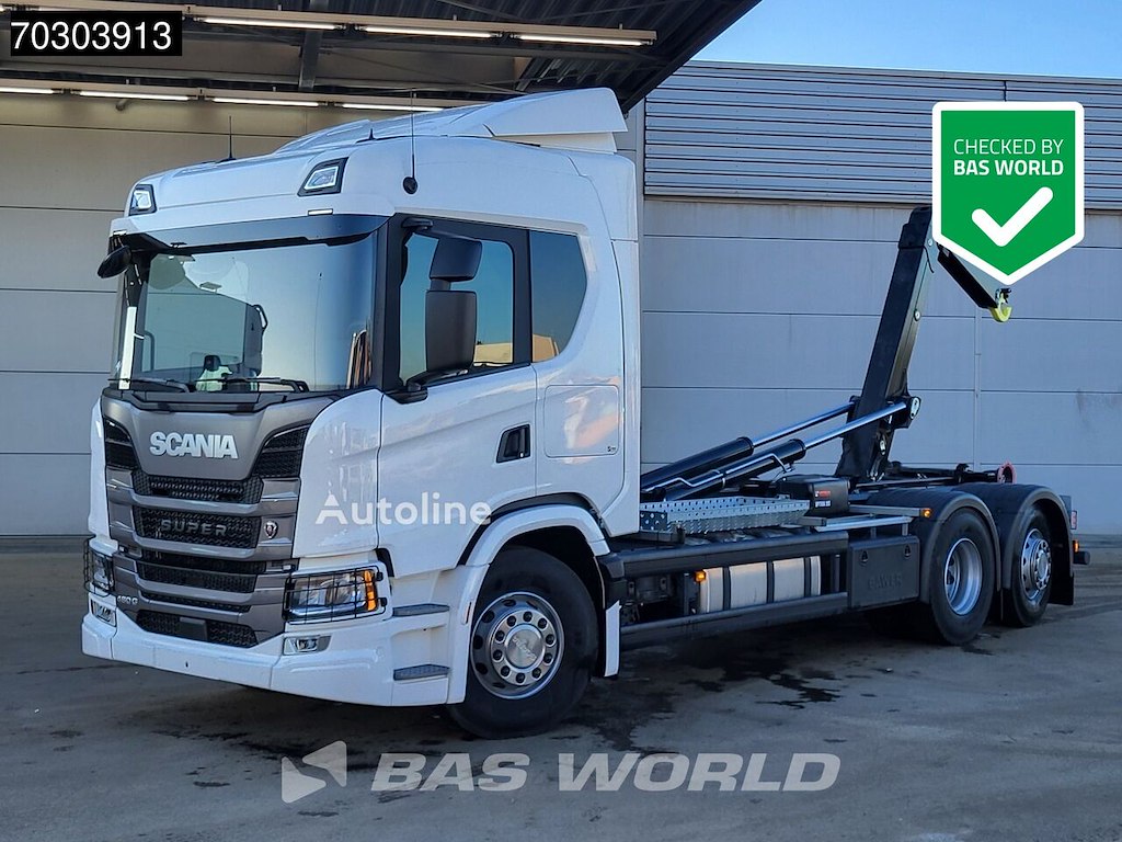 Novi Scania G 460 6X2 NEW! 20tons HIAB Containersystem Lift+Steering Axle Au kamion rol kiper