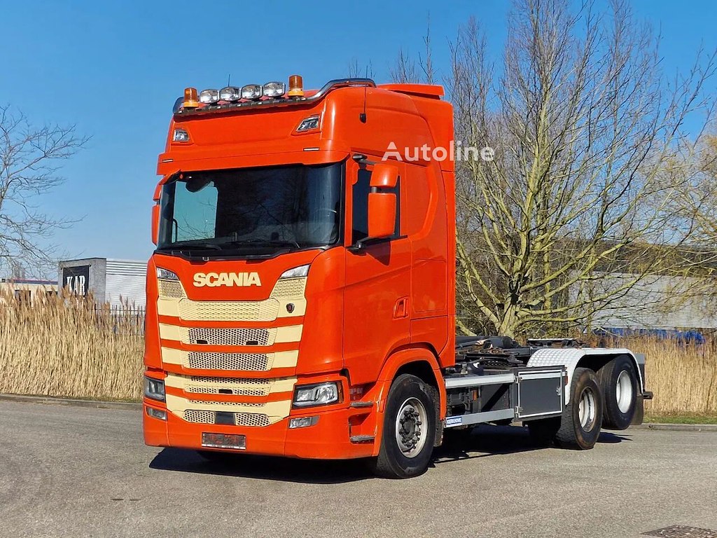 Scania S500 6x2 | 25 ton haakarm | vollucht geveerd | full air | kamion rol kiper