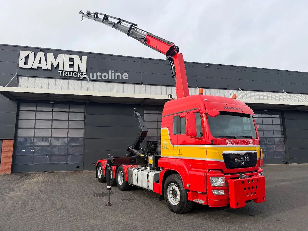 MAN TGS 35.440 TGS 35.440 8x4-4 Tridem Haakarm+ Kraan kamion rol kiper