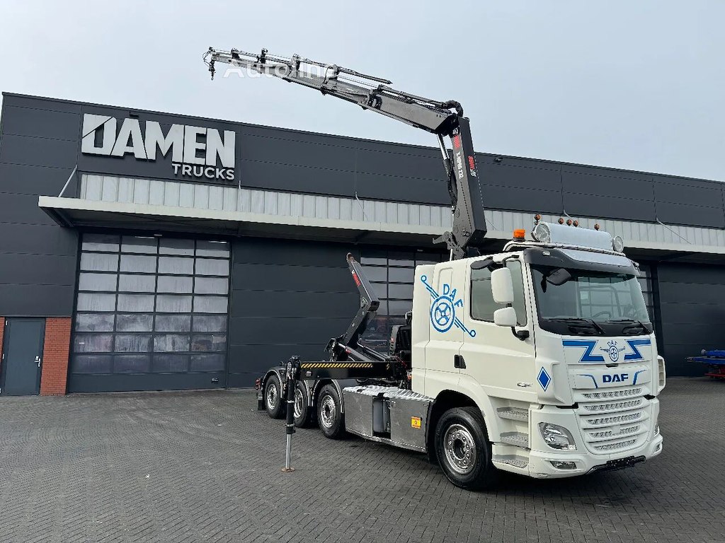 DAF CF 85.480 8x2 Haakarm + HIAB 232 E-5 Hipro kamion rol kiper