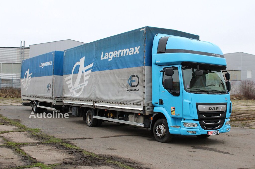 DAF LF 260 FA kamion s ceradom + prikolica sa ceradom