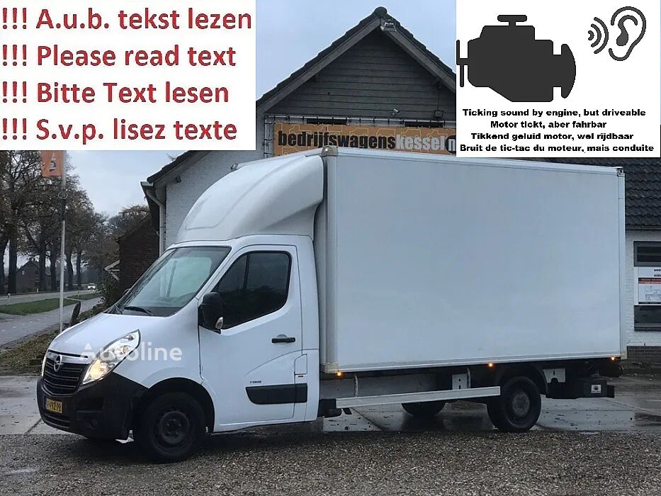 Opel Movano 2.3 CDTI BiTurbo Euro 6 Bakwagen Laadklep kamion furgon < 3.5t nakon udesa