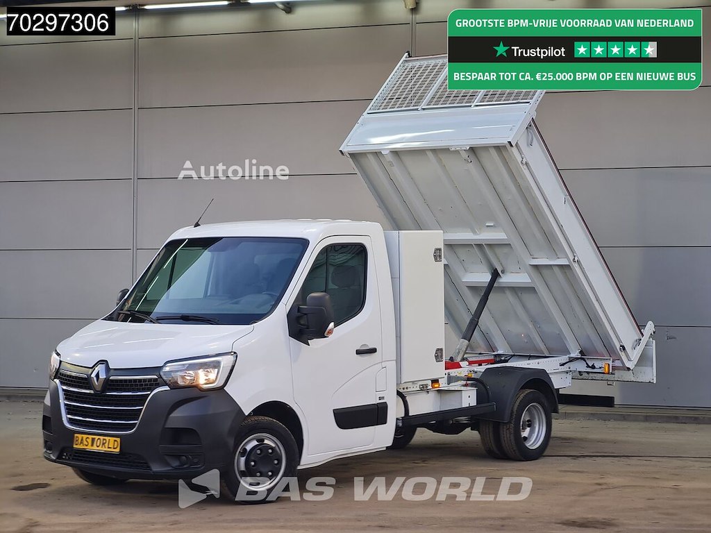 Renault Master 145PK Kipper met Kist Dubbellucht 3,5t Trekhaak LED Airco kamion kiper < 3.5t