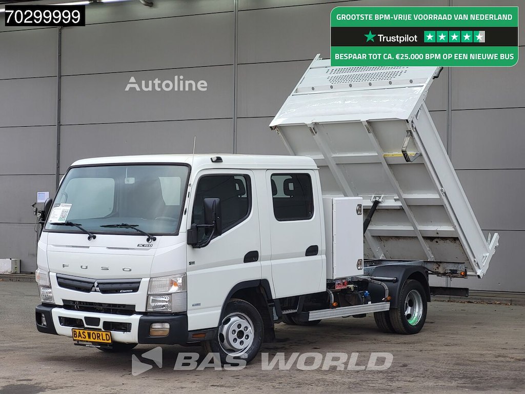 Mitsubishi Canter 3C15 3.0L Kipper met Kist Dubbel Cabine Dubbellucht 3,5t kamion kiper < 3.5t