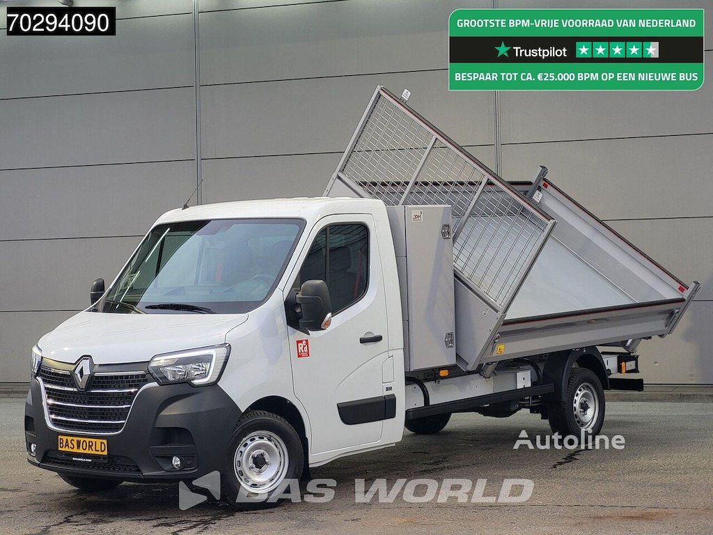 Novi Renault Master 165PK 3 zijdige Kipper met Kist Trekhaak Airco Cruise Tip kamion kiper < 3.5t