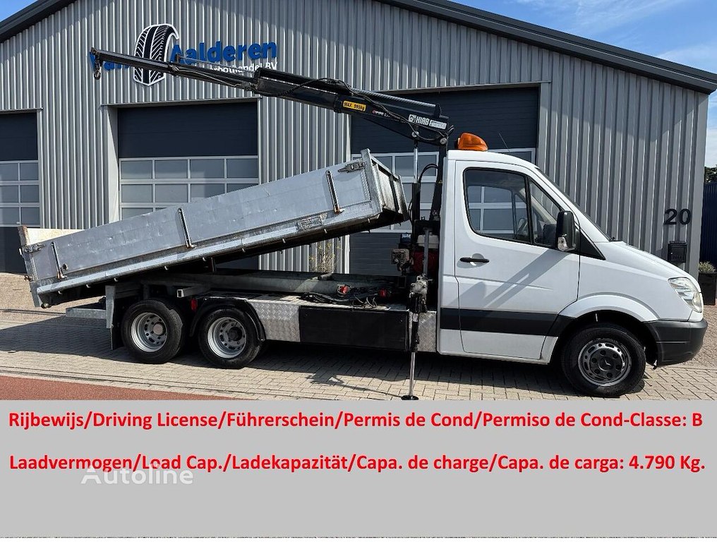 Mercedes-Benz Sprinter 516 CDI Clixtar, HIAB Kraan/Crane/Kran/Grua, Kipper kamion kiper < 3.5t