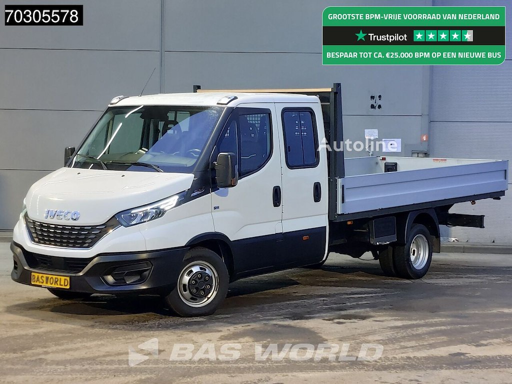 IVECO Daily 35C18 3.0L Automaat Dubbel Cabine Open Laadbak Dubbellucht kamion s ravnom platformom < 3.5t