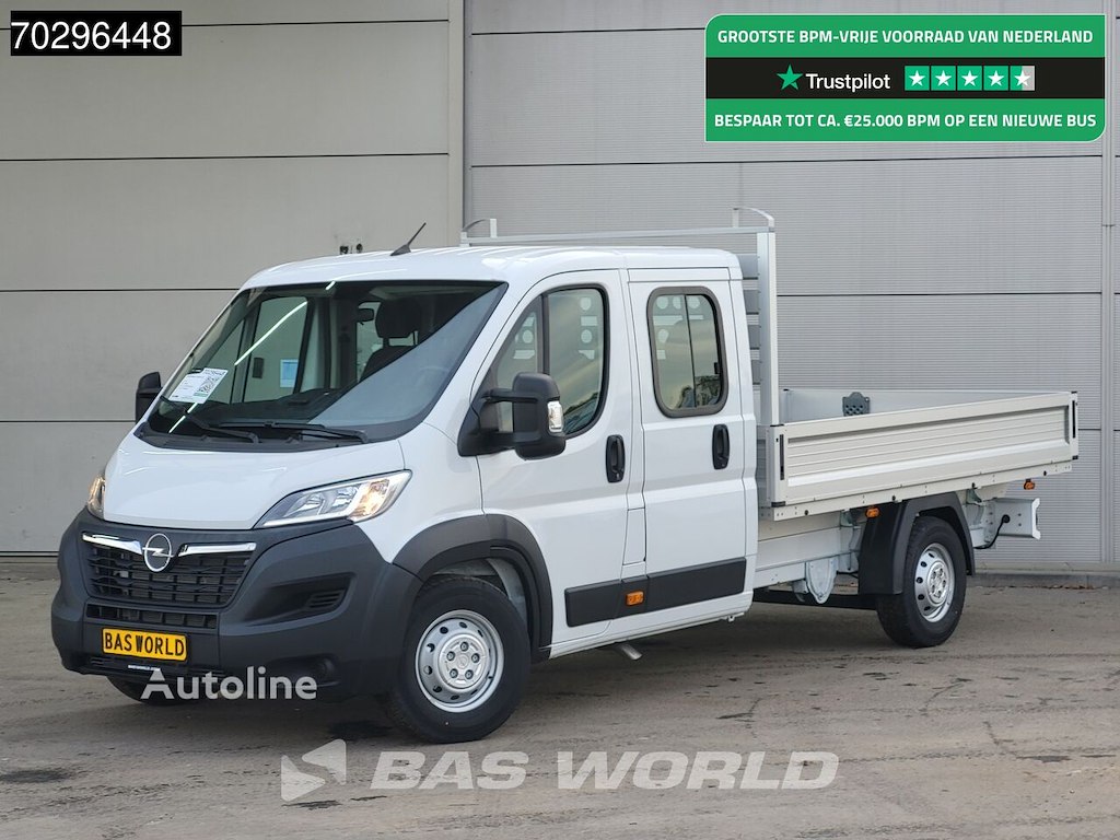 Novi Opel Movano 140PK Dubbel Cabine Open Laadbak Airco Cruise Euro6 Prits kamion s ravnom platformom < 3.5t