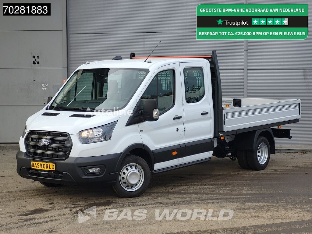 Novi Ford Transit 165pk Automaat Dubbel Cabine Open Laadbak 3,5t Trekhaak kamion s ravnom platformom < 3.5t