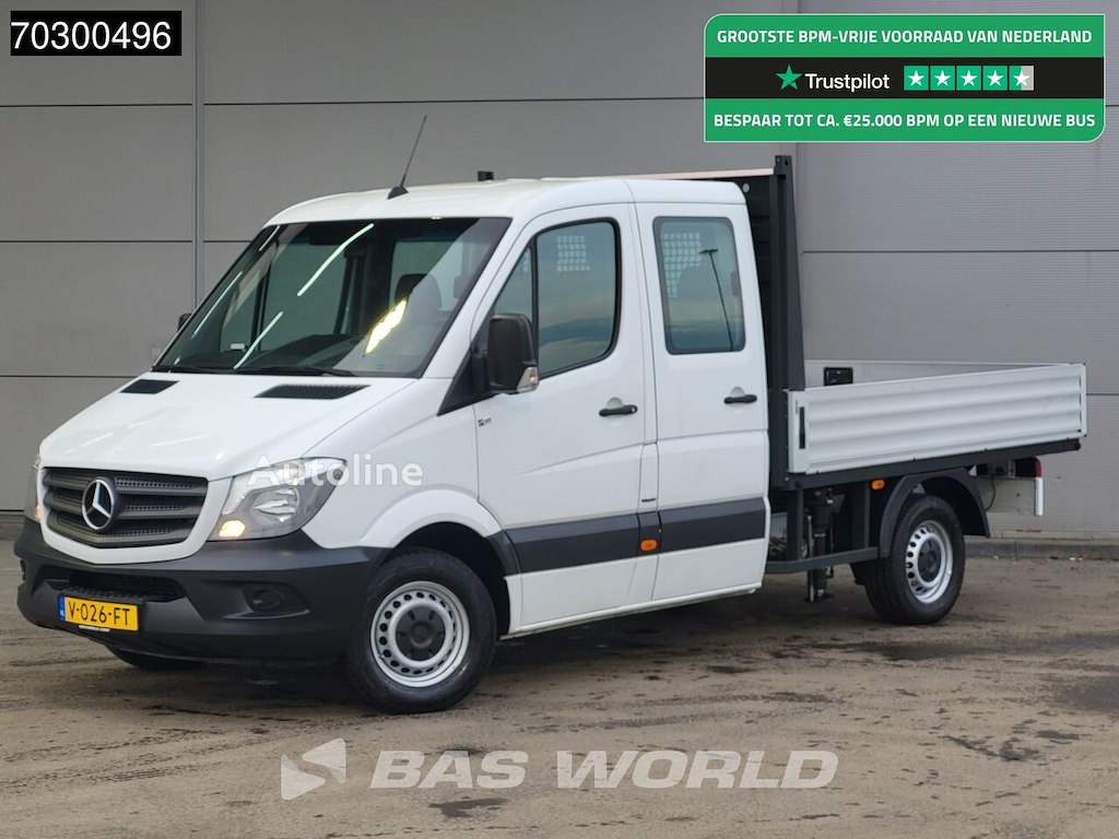 Mercedes-Benz Sprinter 311 CDI Kraanwagen Open Laadbak Dubbel Cabine HIAB 018 kamion s ravnom platformom < 3.5t