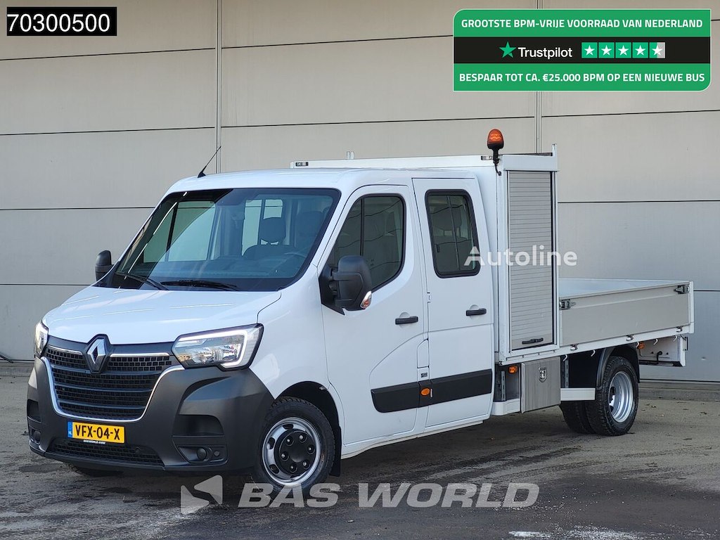 Renault Master 145PK Open Laadbak Dubbel Cabine Dubbellucht LED Airco Cr kamion s ravnom platformom < 3.5t