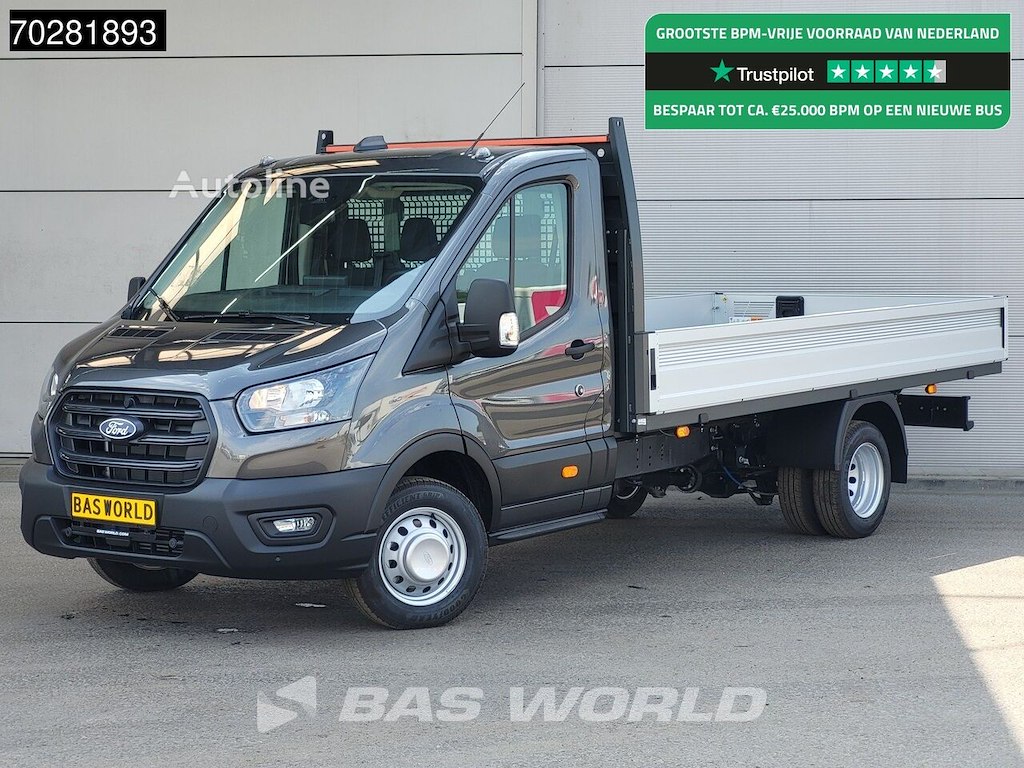 Novi Ford Transit 170pk Open Laadbak Dubbellucht 3,5t Trekhaak Airco Cruis kamion s ravnom platformom < 3.5t
