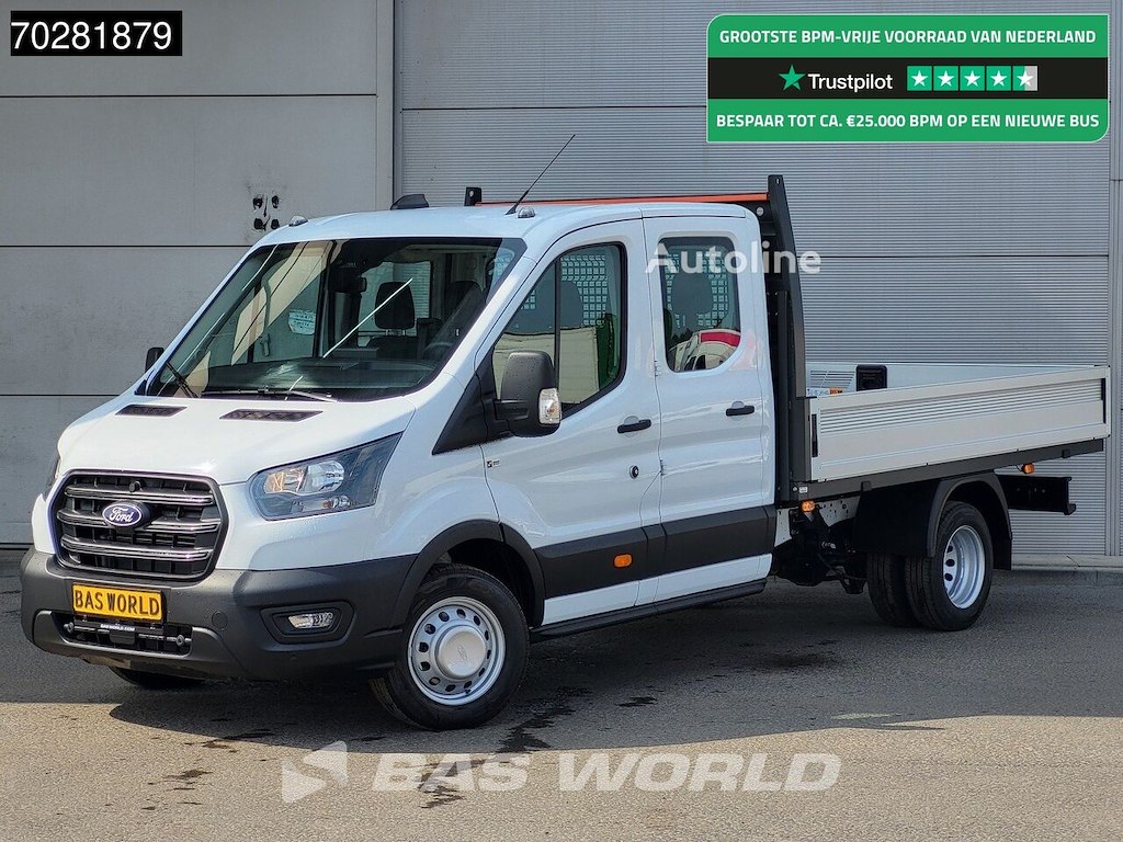 Novi Ford Transit 170pk Automaat Dubbel Cabine 3500kg Trekhaak Open Laadba kamion s ravnom platformom < 3.5t