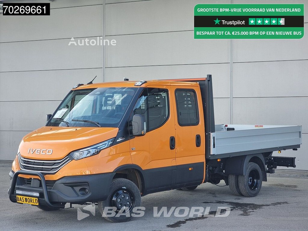 Novi IVECO Daily 35C21 3.0 210PK Black Edition 2025model Dubbel Cabine Open kamion s ravnom platformom < 3.5t