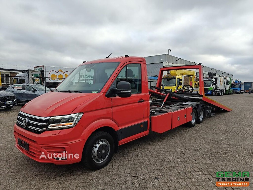 Volkswagen CRAFTER 6x2 3-seater Euro6 - Thoma Plateau 4000kg + Spoon + Doub šlep auto < 3.5t