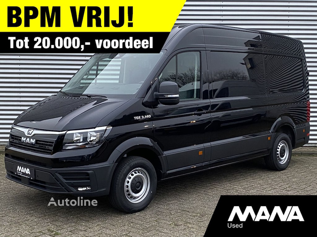 Novi MAN TGE 3.140 L3H3 Automaat 140PK Zwart NIEUW MODEL Cruise control C minibus furgon