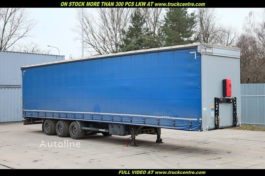 Kögel SN 24, LOW DECK, LIFTING AXLE, SAF, ROOF LIFT poluprikolica sa kliznom ceradom