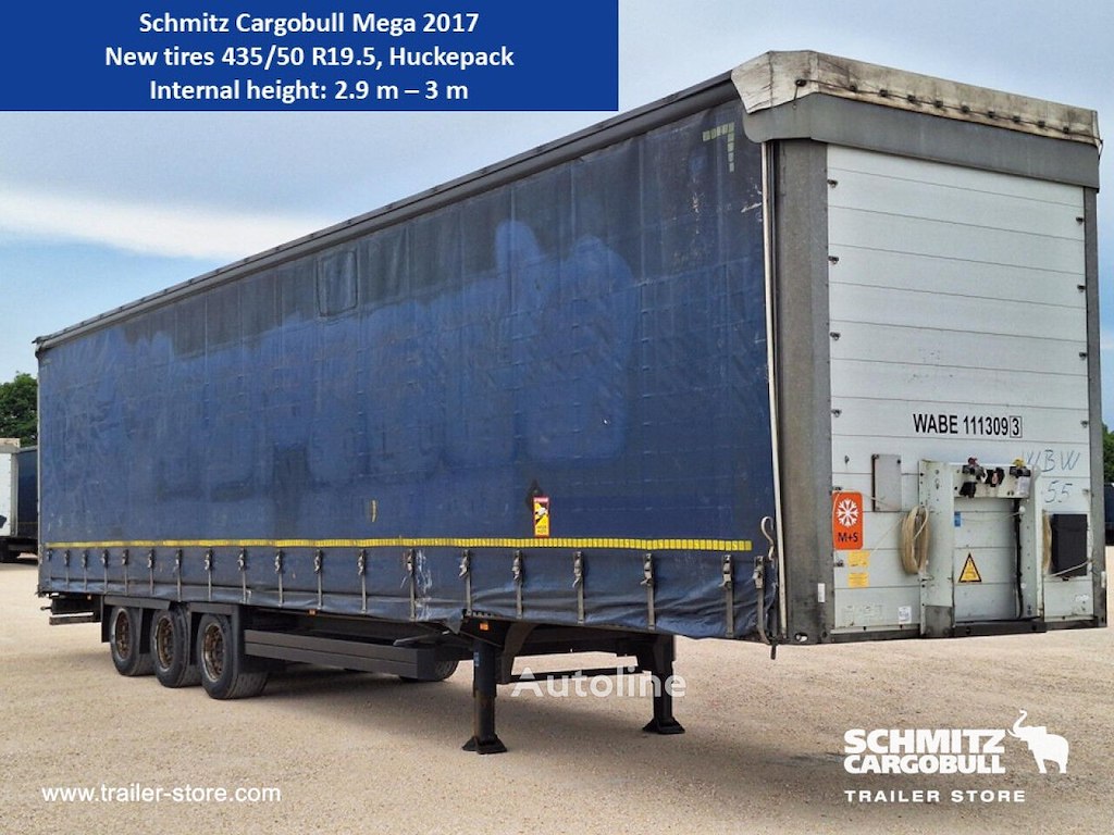 Schmitz Cargobull Curtainsider Mega poluprikolica sa kliznom ceradom