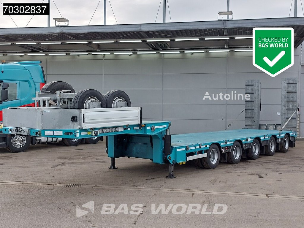De Angelis D4S005 Extendable650cm 5xSteeringaxle Hydraulic Neck Ramps poluprikolica sa niskom platformom