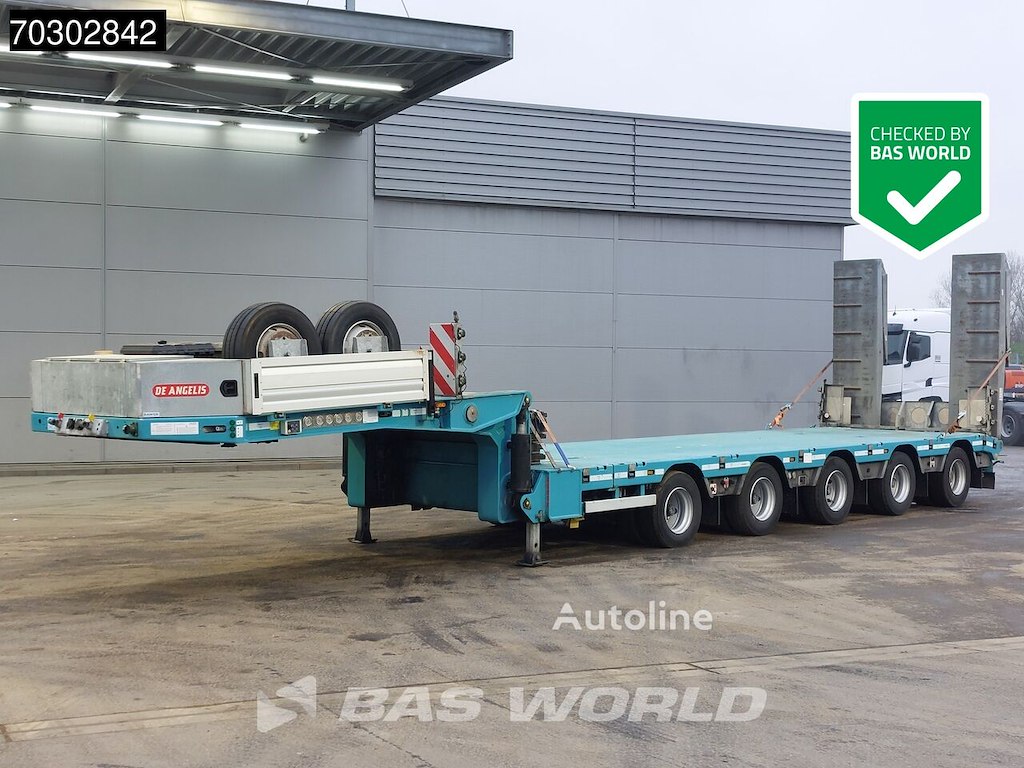 De Angelis D4S005 Extendable650cm 5xSteeringaxle Hydraulic Neck Ramps poluprikolica sa niskom platformom