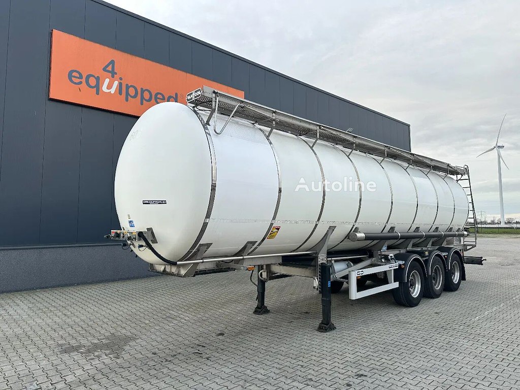 Van Hool FOOD / 39.000L / 3-COMP / INOX / NL-trailer / APK: 07/2026 cisterna za prevoz hrane