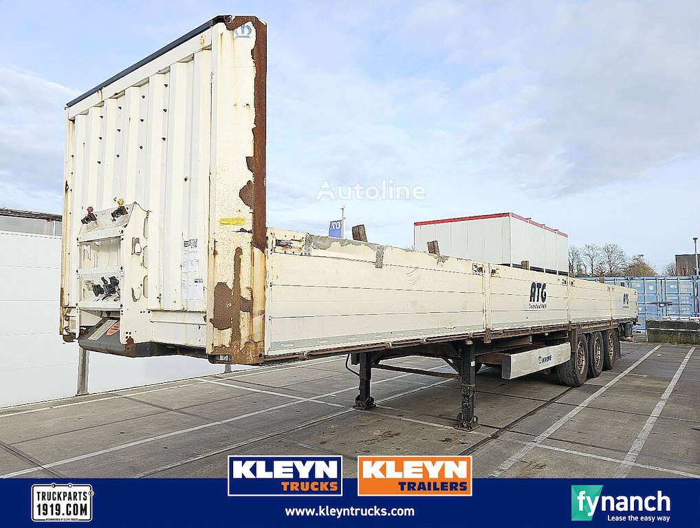 Krone SD DROPSIDES LIFT AXLE poluprikolica sa ravnom platformom