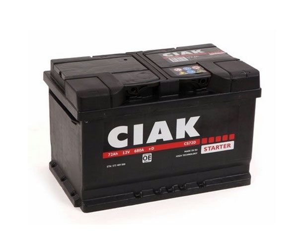 Akumulator CIAK 12V 72Ah 680A D+ CS72D Starter