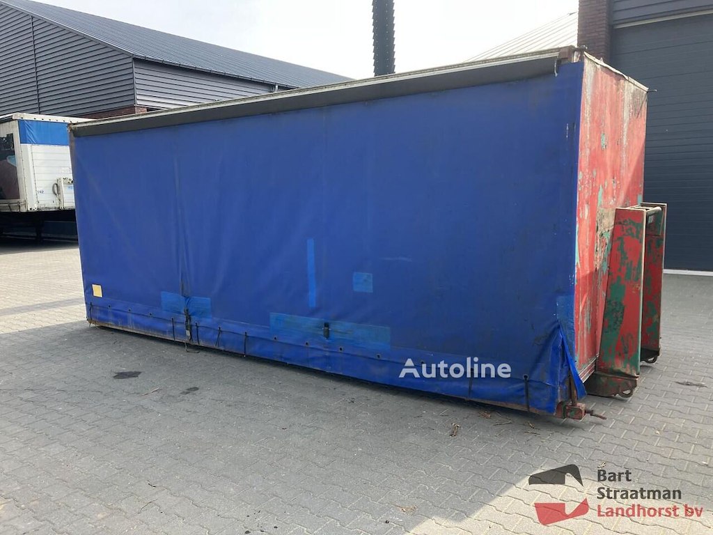Container haakarm met huif, 6m 35m3 inhoud. karoserija s ceradom