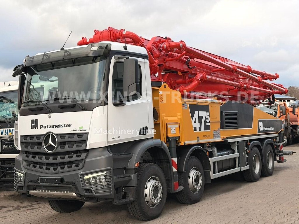 Putzmeister BSF 47M/5 16.H na šasiji Mercedes-Benz Arocs 4142 pumpa za beton