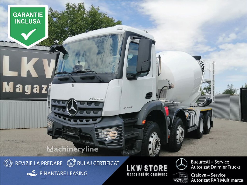 Euromix MTP na šasiji Mercedes-Benz AROCS 32.40, Euromix, 9m3 kamion s mešalicom za beton