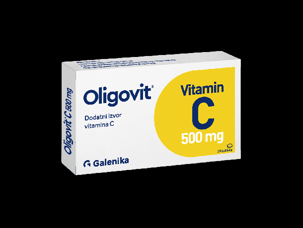 Oligovit vitamin C 500mg 20 tableta