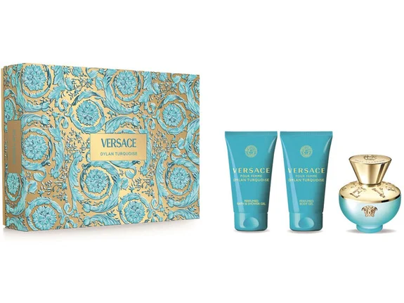 Versace Dylan Turquoise Gift set ( EDT 50ml + Body gel 50ml + Shower gel 50ml )