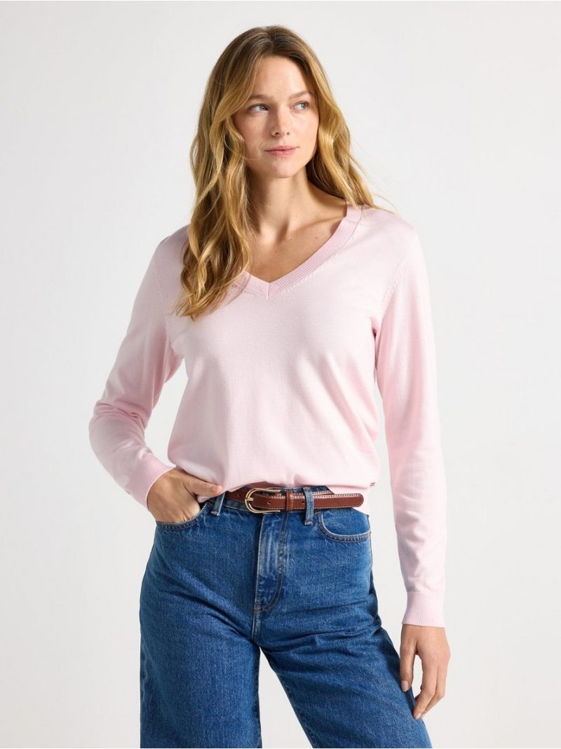 Džemper – Fine-knit v-neck jumper