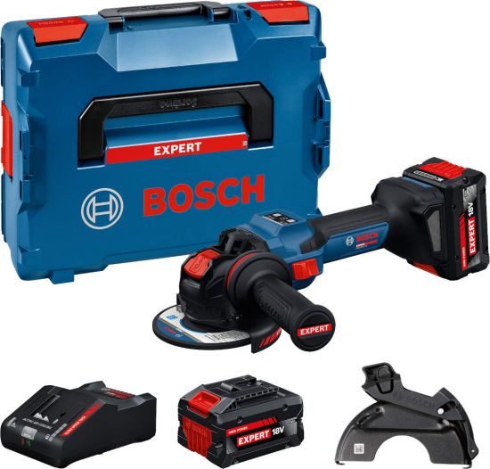 Akumulatorska ugaona brusilica Bosch EXPERT EXWX 18V-15S; 125mm; X-LOCK; 2x8,0Ah EXBA + L-BOXX (06019M6101)