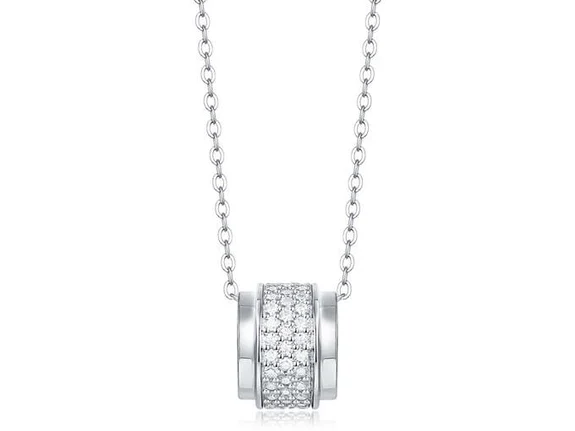 Luxoria Moissanite Lumiere Roulette de Luxe Moissanite Ogrlica 69 Moissanite