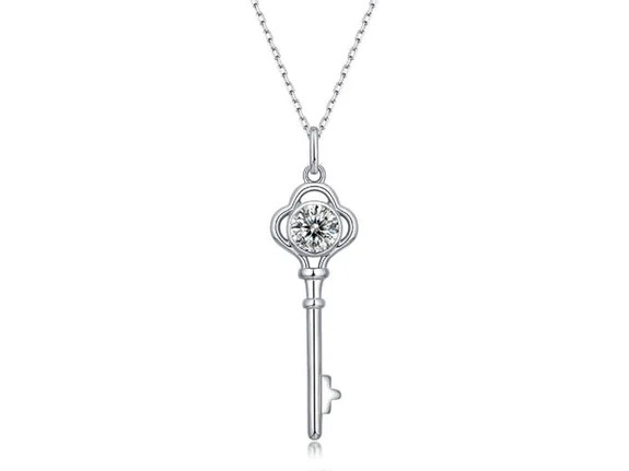 Luxoria Moissanite Lumiere The Boudoir Key Moissanite ogrlica 1ct