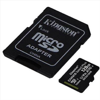 Memorijska kartica microSD 128GB Kingston+adapter