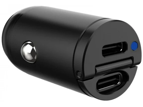 Celly Auto punjač 30W 2 USB-C PORT