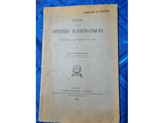 Predavanja o matematičkim spektrima MIKA ALAS
