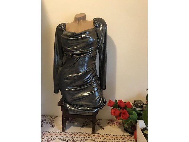 Nova Srce srebrna sa strane nabrana S/M