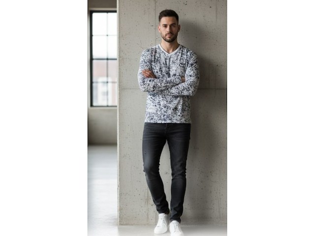 BK ELVIS – Moderna `Marble` Majica (Slim Fit)