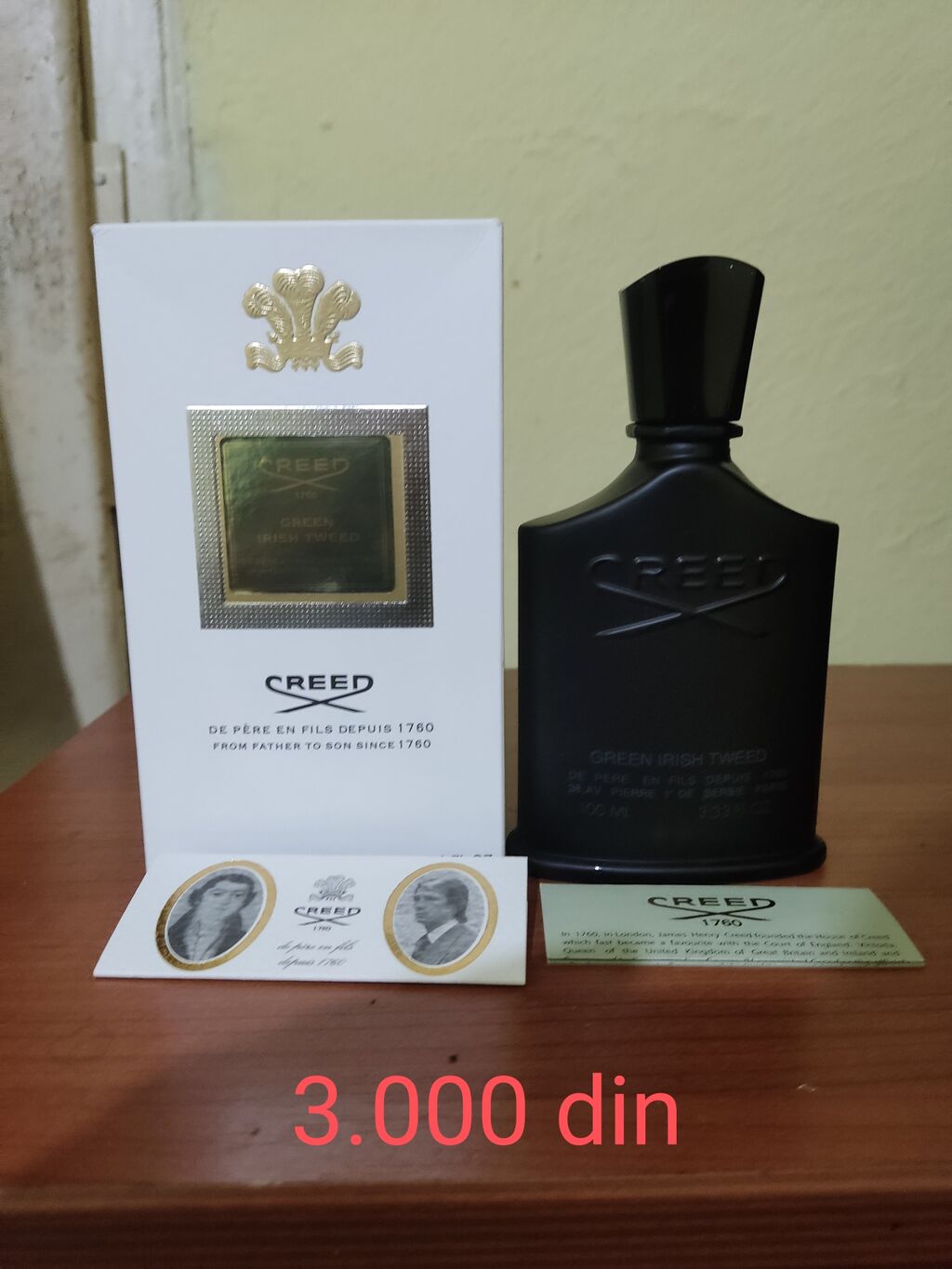 Creed Green Irish Tweed – muški parfem - Pakovanje: 100 ml, crna mat