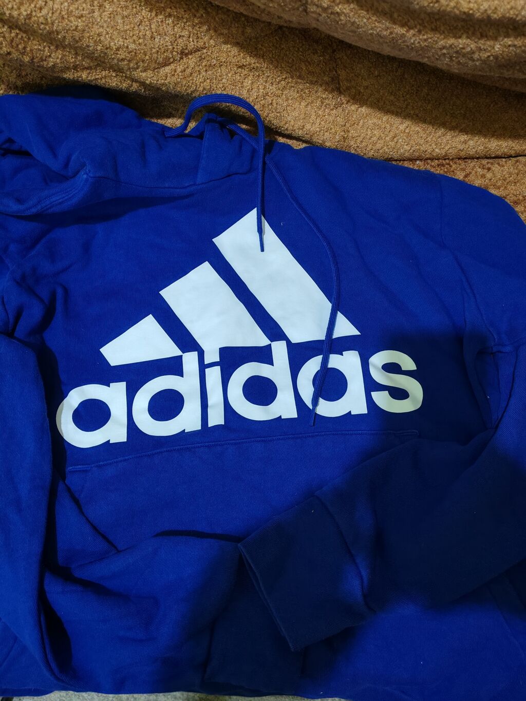 Duks, XL, Adidas, bоја - Tamnoplava, Sa kapuljačom