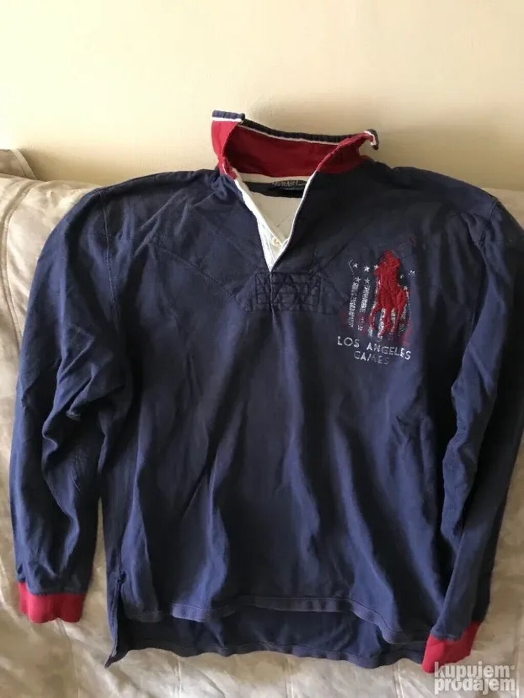 Original Ralph Lauren duks L 80% cotton 20% acrilic KAO NOV Teget