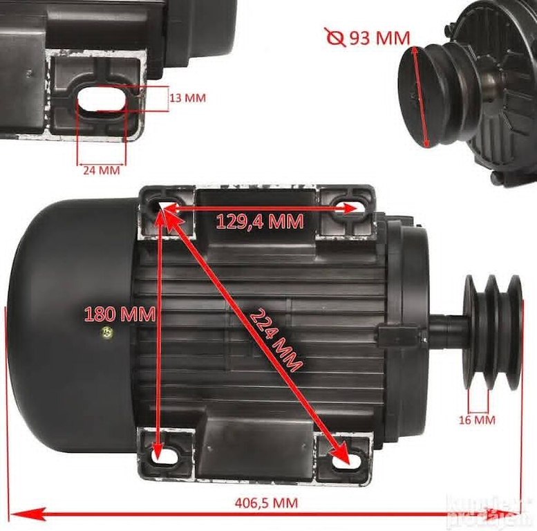 Trofazni Elektromotor MP 4kW 2880o/min�Model M8803001� �Y112M-2