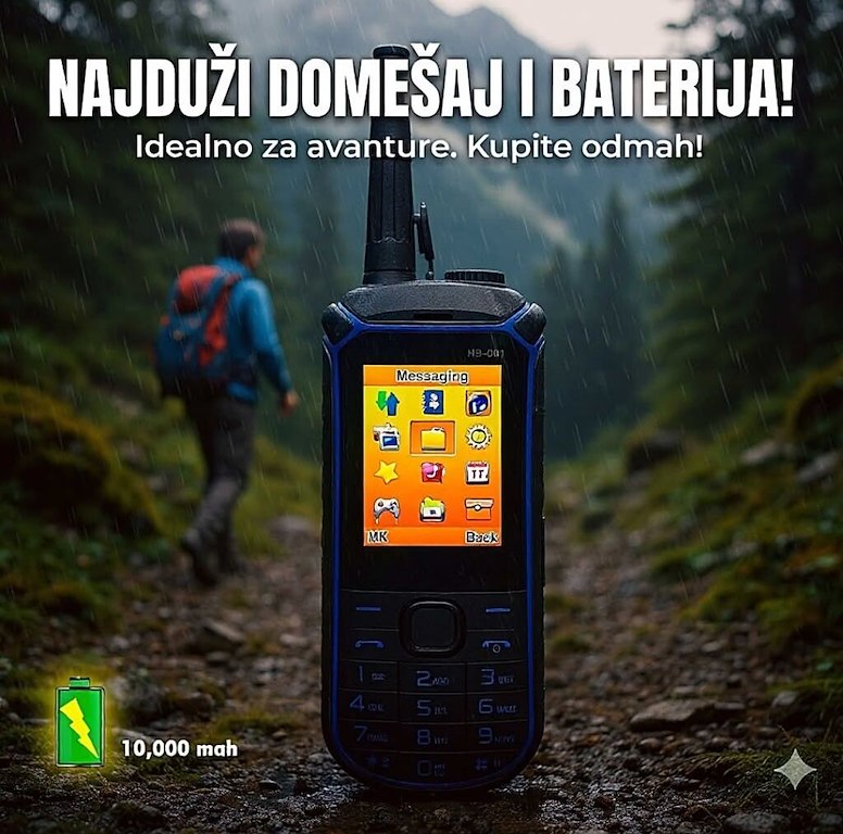                                      SIGNAL KOJI NE IZDAJE. BATERIJA KOJA TRAJE DANIMA!