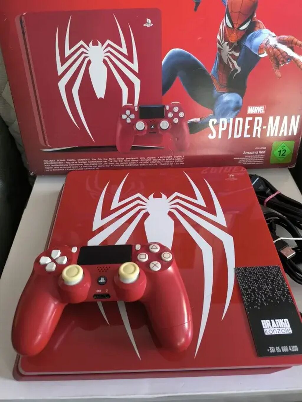 Sony Playstation Slim poslednje generacije CUH-2216**Spider Man