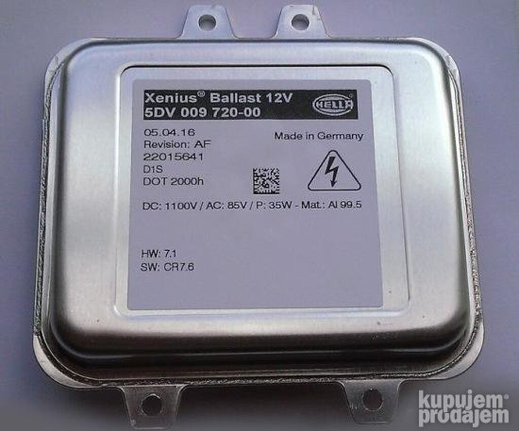 NOVI ORIGINAL xenon balasti Hella 5DV 009 720-00 za D1S sijalice. Cena