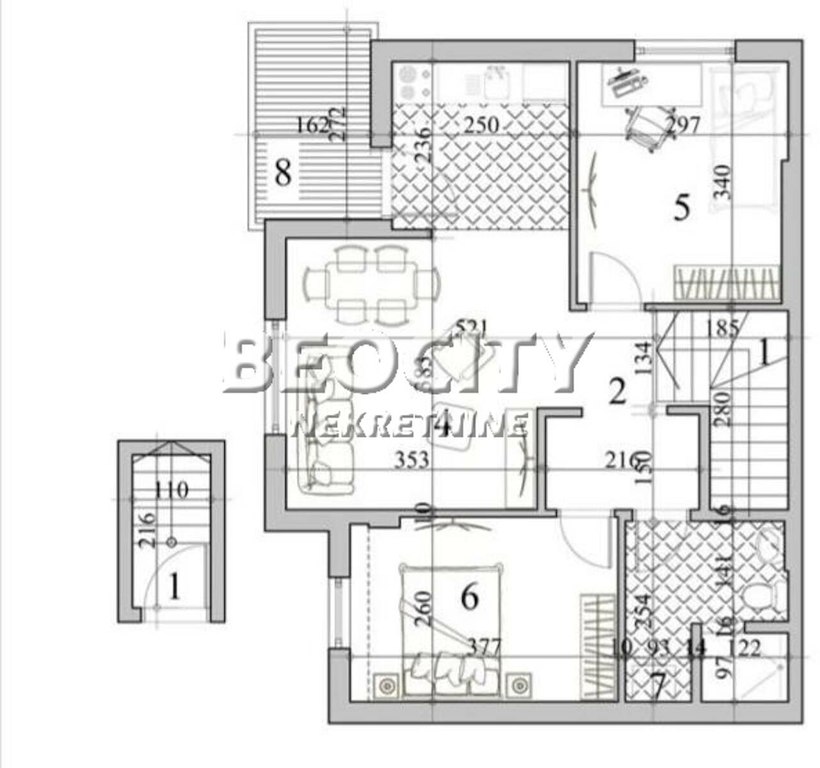 Novi Sad, Nova Detelinara, , 3.0, 60m2, 168000EUR