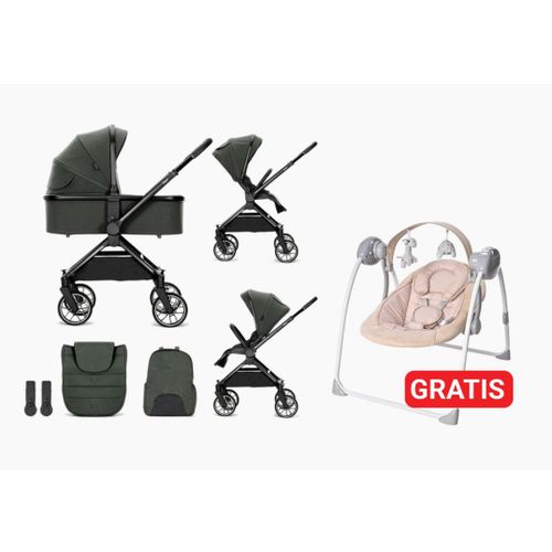 Lorelli Kolica Za Bebe Reya 3U1 - Green + GRATIS Ležaljka Portofino